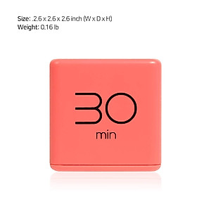mooas Cube Timer Coral (10, 30, 50 and 60 Minutes) & Mint (1,3,5 and 10 Minutes) Bundle, Timer for Studying, Cooking, Workout, Kidstimer