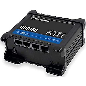 Teltonika RUT950K02400 Model RUT950 Industrial 4G LTE Wi-Fi WAN Cellular Router for Verizon, Automatic Switch to Available Backup Connection; Wireless Access Point with Hotspot Functionality