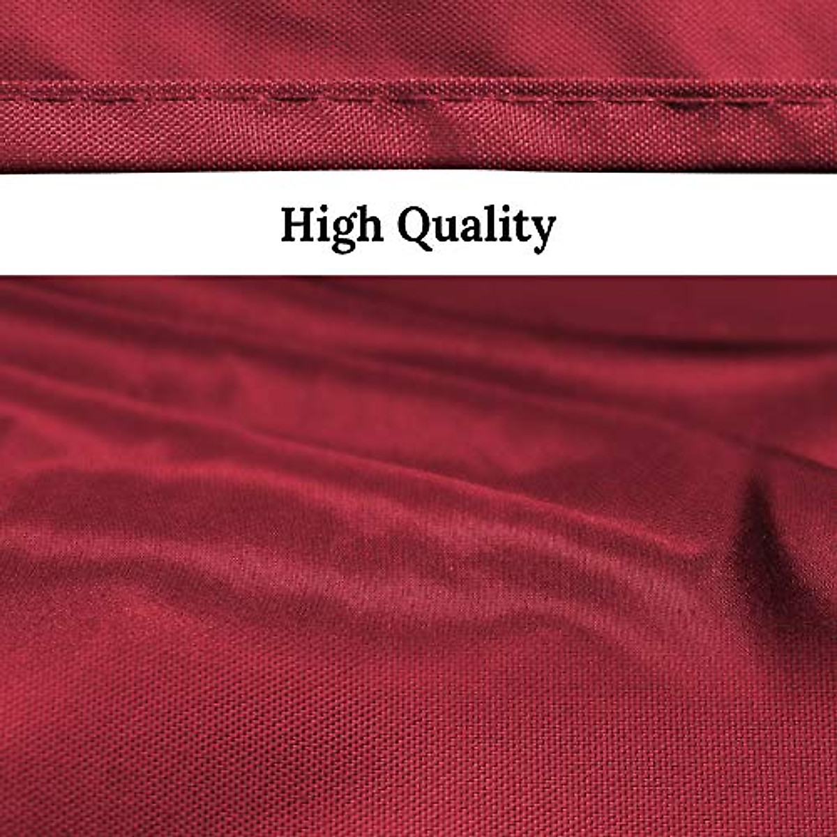 BenefitUSA Double Tiered Replacement Canopy ONLY for 8x5Ft Barbecue Gazebo, Outdoor Grill Shelter Replacement Canopy Top (Burgundy)