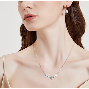 CNUGGCH Diamond Pendant Necklaces for Women, Moissanite Necklace 1.7Ct, Anniversary Birthday Gifts for Soulmate Wife, Jewelry Gift for Women Mom Girlfriend Girls Her