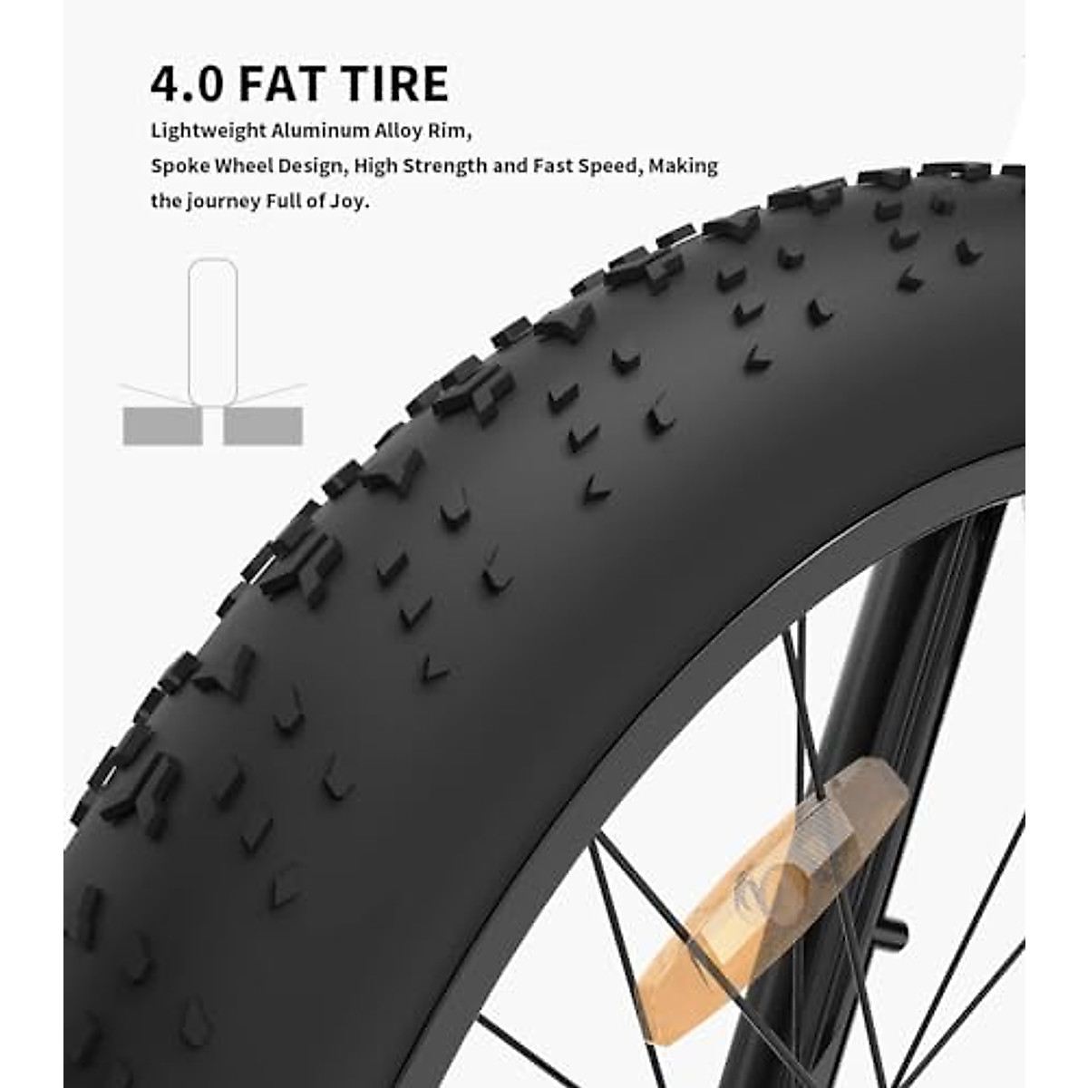 aostirmotor 500W Electric Bike for Adults 26"×4" Fat Tire Electric Bike 36V 13AH Removable Lithium Battery Adult Electric Bicycles, 28MPH E Bike for Adults, Shimano 7 Speed Electric Mountain Bike