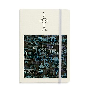 Digital Decimal Illustration Science Technology Question Notebook Classic Journal Diary A5