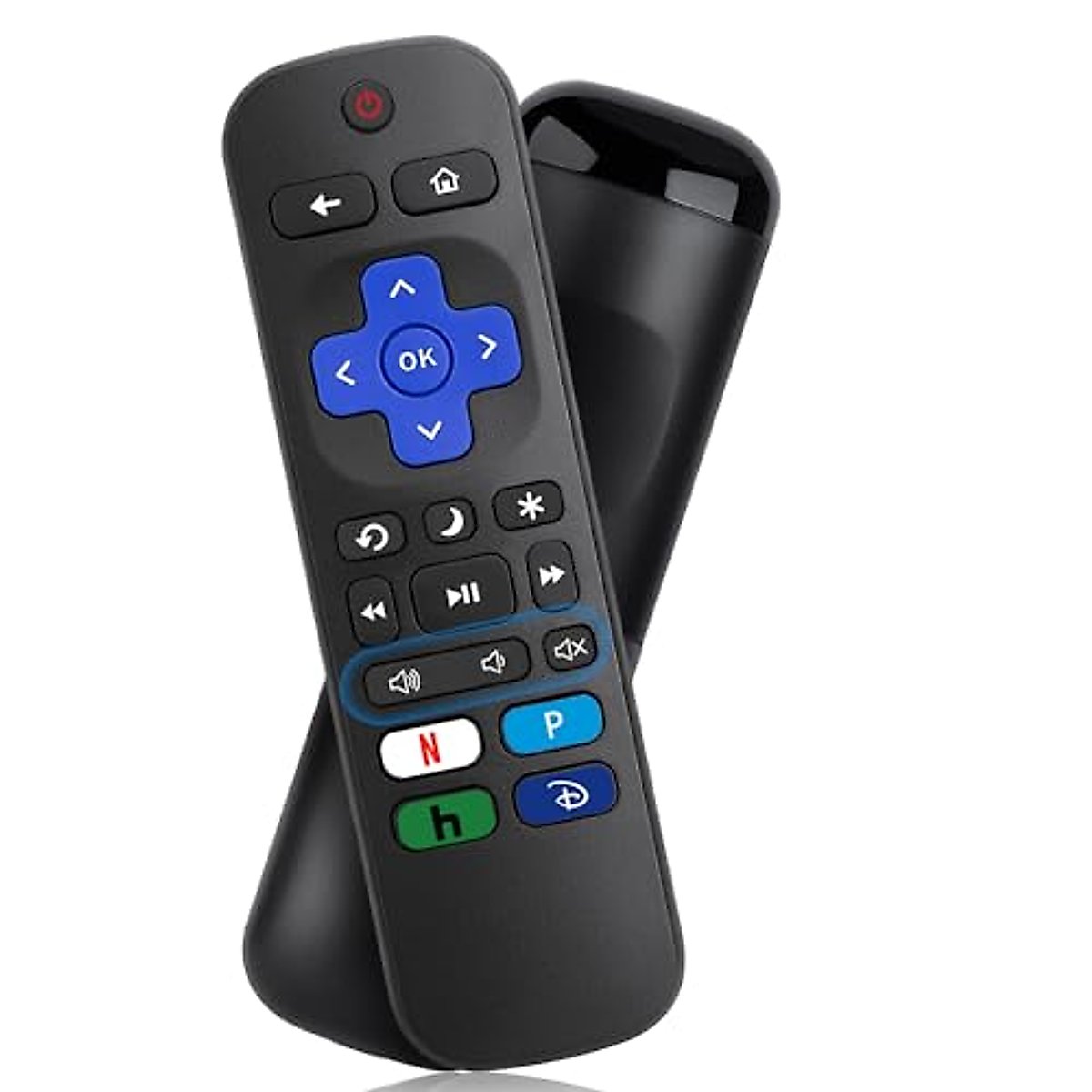JNGKE Roku Replacement Remote Control Only for Roku TV, for TCL Roku/Hisense Roku/Onn Roku/RCA Roku/Sharp Roku ect, with Netx/Disn+/Prime Vid/Hu Buttons【Not for Roku Stick & Box & Player】