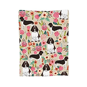 English Springer Spaniel Throw Blanket Luxury Throw Blanket Ultra-Soft Micro Fleece Blanket Perfect for Fall Winter and Spring