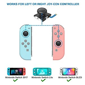 Veanic 4-Pack Replacement Joycon Joystick Drift Fix Analog Thumb Stick for Nintendo Switch/Switch OLED/Nintendo Switch Lite Joy-Con Controller