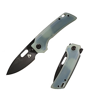 LOST FOXES Pathfinder Pocket Knife | Best Gifts for Men & Women | D2 Steel Blade, G10 Handle | EDC Folding Knife for Camping, Survival, Hiking | Small, Sharp Pocket Clip | Perfect for Dad, Husband, or Backpack Gear