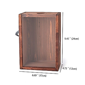 Mealivos Bottle Opener And Cap Saver – Classic Rustic Wood Standing With Beer And Soda Cap Collector,Ideal Gift for Men and Beer Lovers