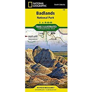 Badlands National Park: South Dakota, USA Outdoor Recreation Map (National Geographic Maps: Trails I