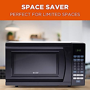 Commercial Chef CHM770B Countertop Microwave, 0.7 Cubic Feet, Black