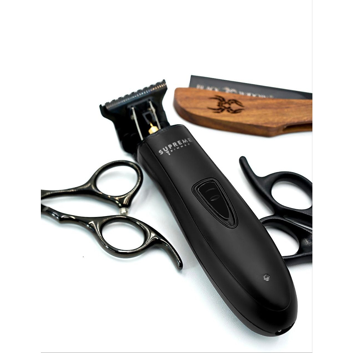 Hair Trimmer by Supreme Trimmer ST5220 Precision Beard Trimmer for Men Professional Barber Liner Cordless Hair Clippers – Black T-Shaper Li (Extra Blade Included)