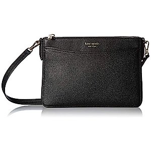 Kate Spade New York Women's Margaux Medium Convertible Crossbody Bag, Black, One Size