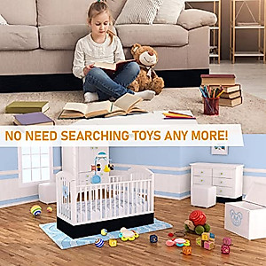 GAWAVAWA Under Couch Blocker Adjustable and Thickened Upgraded Bed Barrier for Under Furniture-Stop Things from Rolling Under Sofa,Bed,Strong Adhesive Baffle, Easy to Install-4.3in*9.8Foot