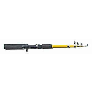 Eagle Claw Pack-IT Telescopic Spincast Rod, 1 Piece (Yellow, 5-Feet 6-Inch)