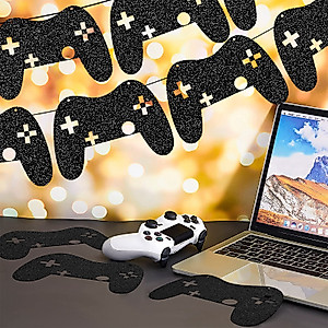 Glenmal 4 Pcs Video Game Controller Banner Gaming on Birthday Decorations Video Gaming Theme Birthday Garland Party Decor