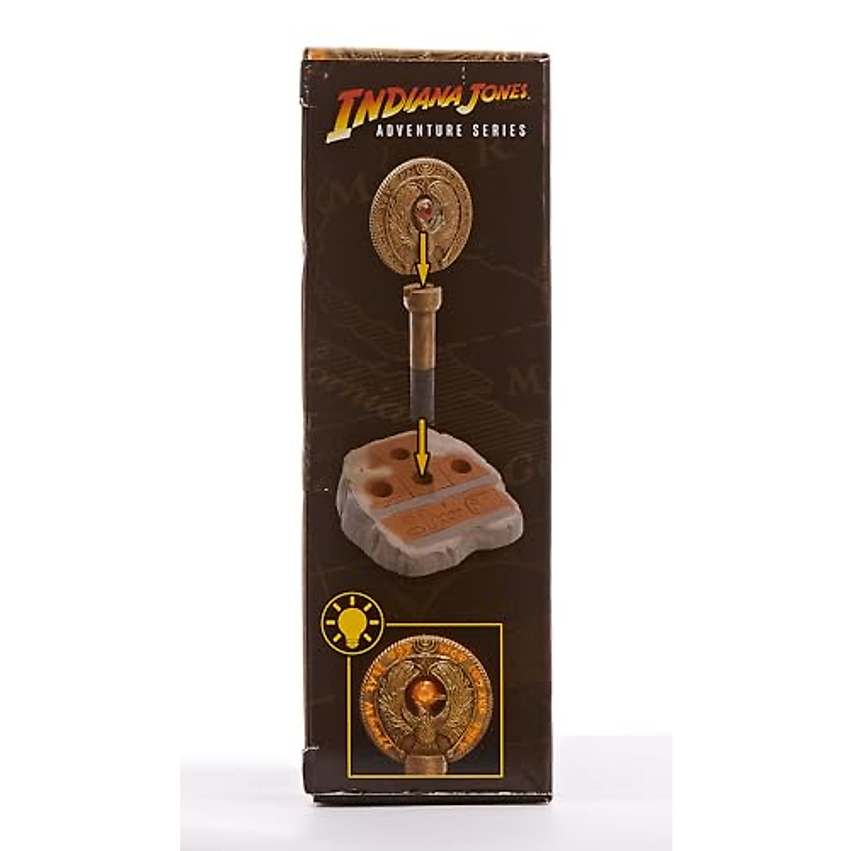 Indiana Jones and The Raiders of The Lost Ark Adventure Series Staff of Ra Headpiece Electronic Roleplay Talisman Costume Cosplay (F8033)