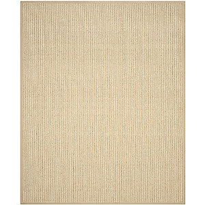 SAFAVIEH Natural Fiber Collection Area Rug - 8' x 10', Beige, Sisal Design, Easy Care, Ideal for High Traffic Areas in Living Room, Bedroom (NF475B)