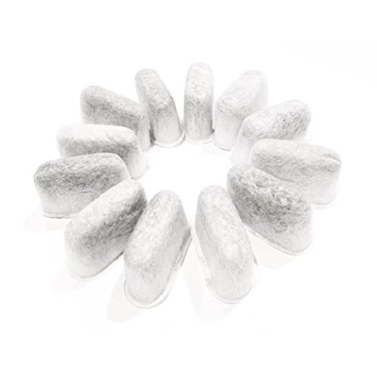 12 NISPIRA Replacement Activated Charcoal Water Filters for Cuisinart Coffee Machines, Compared to Cuisinart DCC-RWF