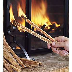 Plow & Hearth Fatwood Fire Starter Organic Kindling Firewood Sticks for Wood Stoves Fireplaces Campfires Fire Pits, Non Toxic (2 LB)