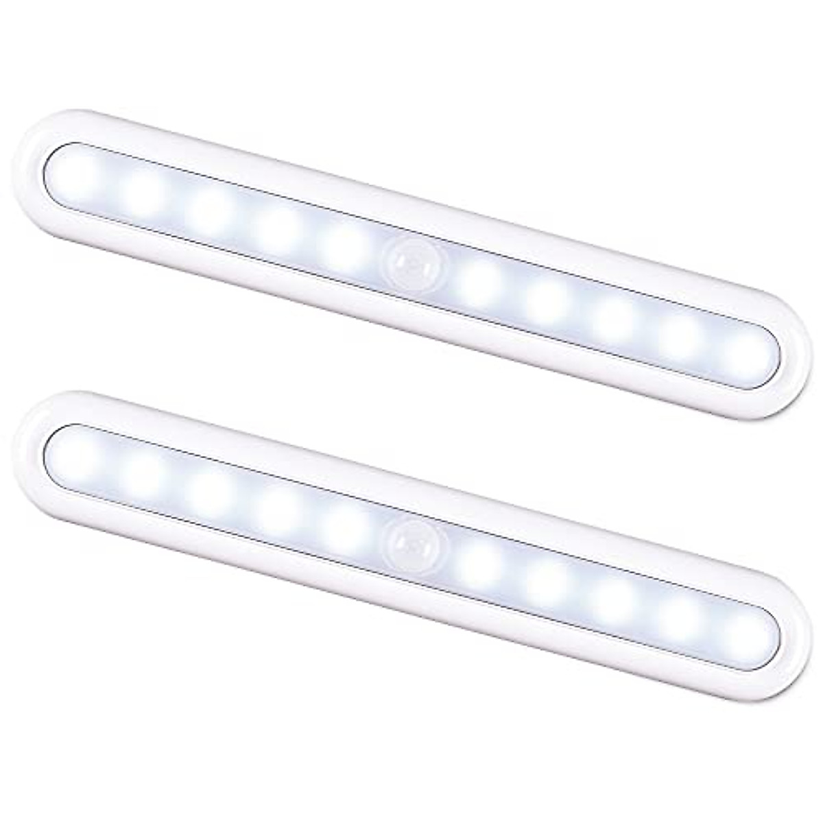11inch Motion Sensor Light Indoor, STAR-SPANGLED Stick on Lights Battery Powered, Closet Lights Motion Activated Operated, LED Night Stair Lights for Under Cabinet, Hallway, Kitchen(Cool White, 2Pack)