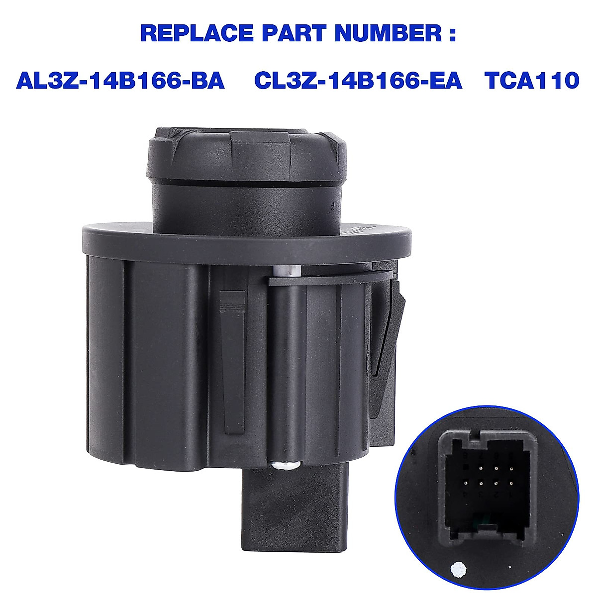 LCWRGS 4x4 4WD E-Locker Override Switch Knob Compatible with Ford F-150 2009 2010 2011 2012 2013 2014, AL3Z-14B166-BA, 4WD Differential Lock Switch Knob