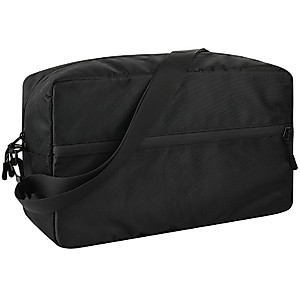 CaSZLUTION Travel Bag Case Compatible with Anker Motion Boom Outdoor Speaker and Sony Stereo CD/Cassette Boombox Home Audio Radio, Nylon Storage Carrying Bag with Shoulder Strap and Pockets