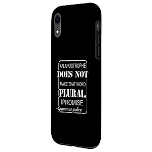 iPhone XR Apostrophe Make Word Plural Grammar Lingui Teacher Case