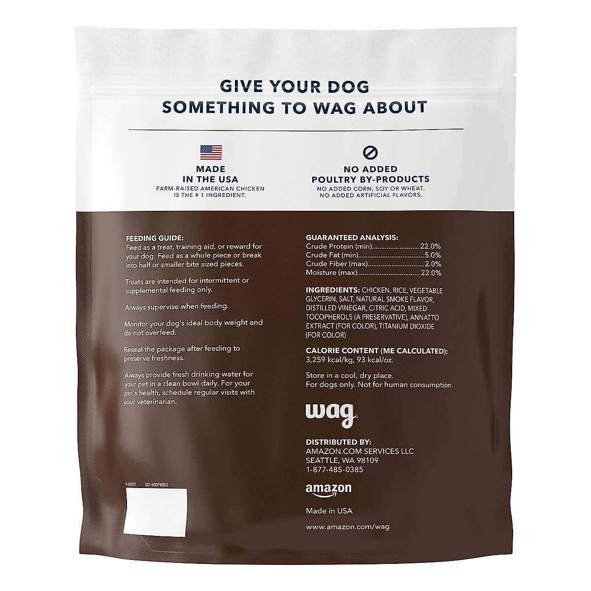 Amazon Brand - Wag Dog Treats Chicken and Waffle Bites 24oz