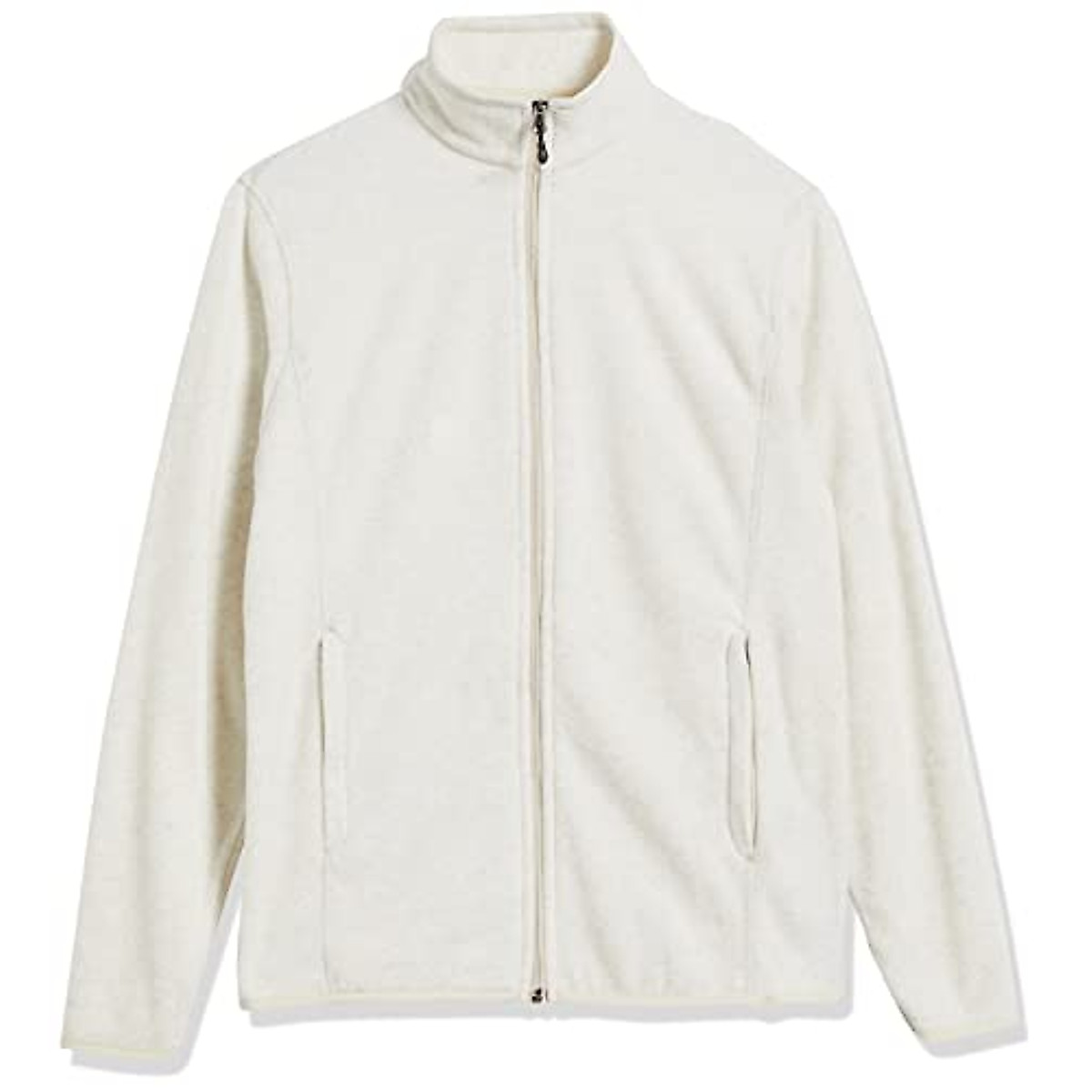 Amazon Essentials Men's Full-Zip Polar Fleece Jacket (Available in Big & Tall), Oatmeal Heather, Large