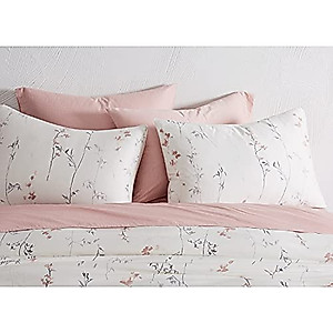 Calvin Klein Home Dusk Wild Flower Duvet Cover Set, King, Mauve