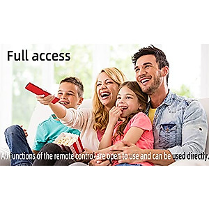 Silicone Case for Fir TV Stick Lite(2nd gen) Remote Control, Anti- Slid Shockproof Bright Color Silicone Cover with Lanyard(Pink)