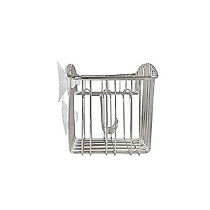 Spectrum Diversified Bathroom Contempo Shower, Stainless Steel, Basket w/Hooks