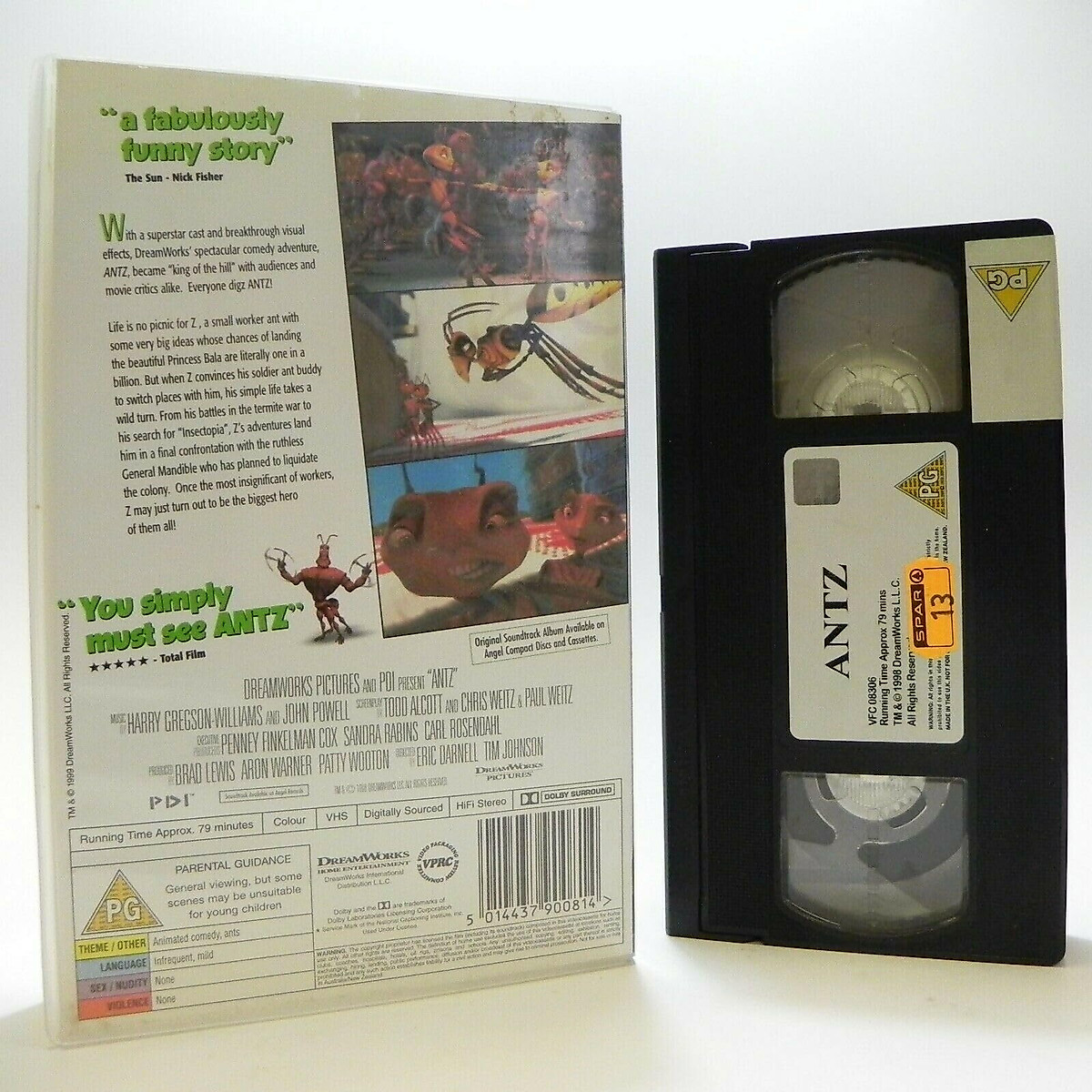 Antz: DreamWorks (1999) - Large Box - Comedy/Adventure - Family - Kids - Pal VHS