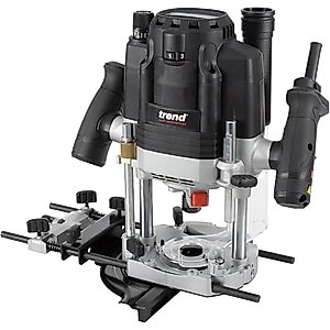 Trend T8 1/2 Inch Dual-Mode Plunge Workshop Router, Engineered for Hand-held and Router Table Use, 3-1/4 HP, 15 Amp, U*T8EK