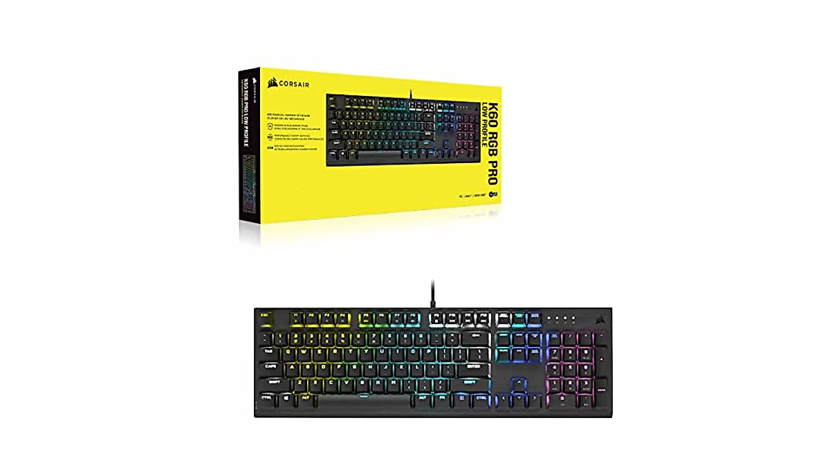 Corsair K60 RGB Pro Low Profile Mechanical Gaming Keyboard