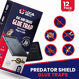 Sticky Mouse Pads 12-Pack | Large Glue Boards for Mice, Rats, and Snakes | Non-Toxic Heavy Duty Glue Boards for Indoor Use, Rodents, Spiders