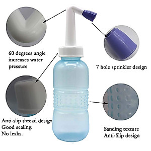 Portable Hand-held Personal Bidet Large Capacity for Personal Hygiene Patient Pregnant Women Cleansing Postpartum Clean Anal Cleaner Compact Travel Bidet 16 oz/450ml