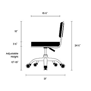 Salon Nail Pedicure Stool Pedicure Chair DAYTON BLACK Pneumatic, Adjustable, Rolling Salon Furniture & Equipment