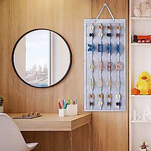 Large Hair Claw Clip Organizer Holder, Hanging Claw Clips Storage for Women Girls, Hair Clip Stand Holder for Wall, Door, Closet, Big Claw Clip Display for Teen Girls