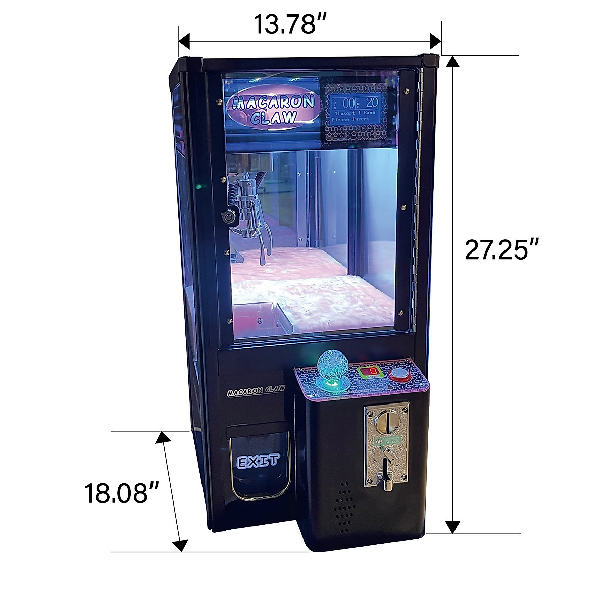 LUHAO Mini Claw Machine Crane Machine for Children -Black- (Pre Order Product)