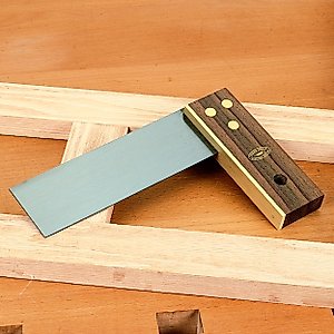 CROWN Rosewood and Brass Try Square, 6"