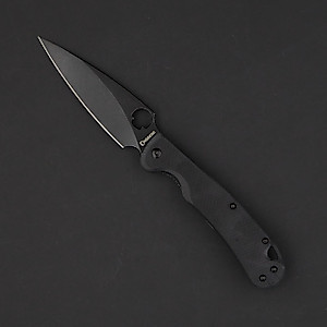 Generic Zhalo EDC folding knife by Daggerr (Black handle and black stonewash blade), FM02-2BKBW