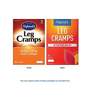 Hyland's Naturals Leg Cramps Caplets, Natural Relief of Calf, Leg and Foot Cramp, 40 Count Caplet