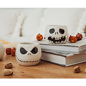 Disney The Nightmare Before Christmas Jack Skellington Faces 3-Ounce Mini Shot Glass Cups, Set of 4