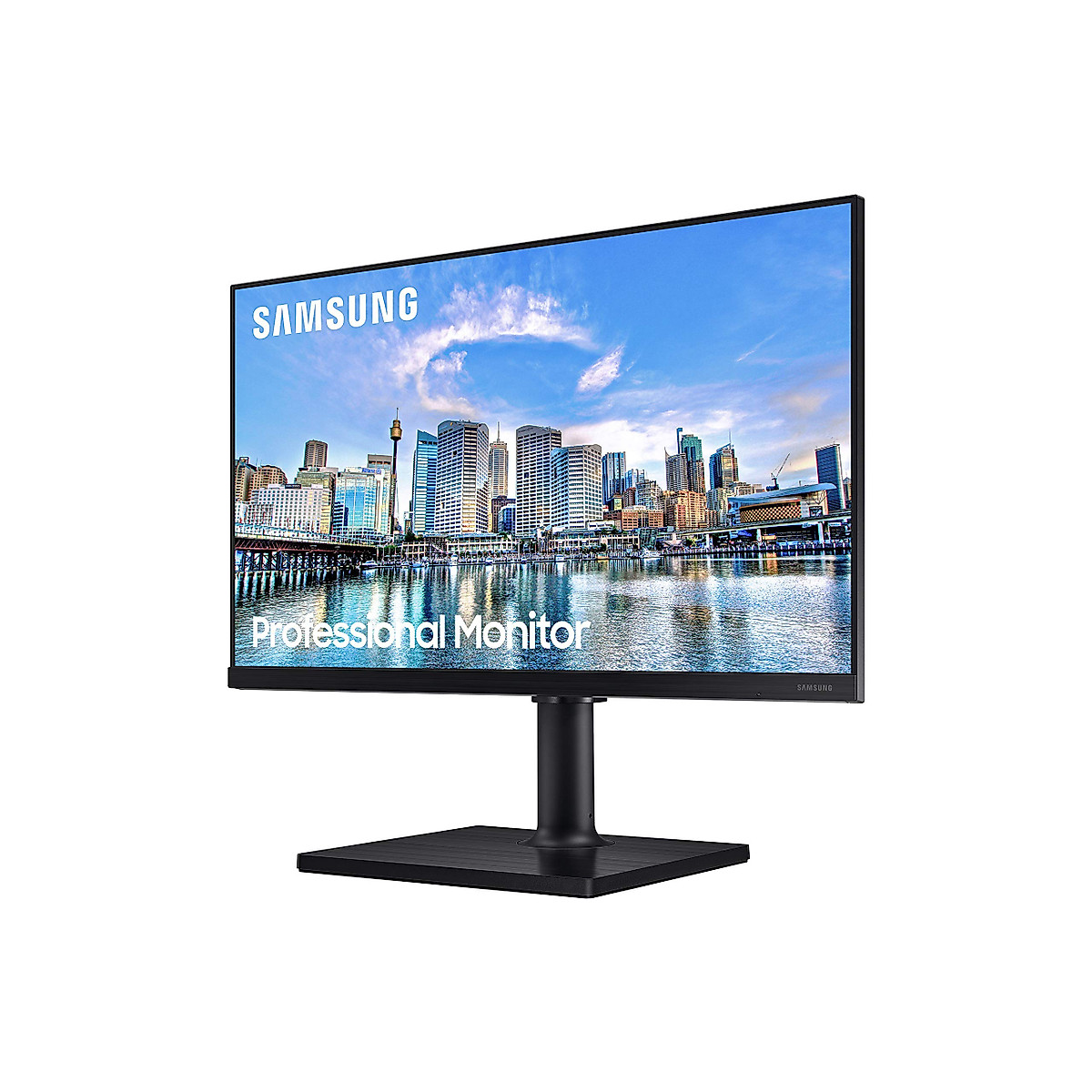SAMSUNG 24-inch 16:9 IPS Panel 75Hz FHD Desktop Monitor 5ms 250 Nits Pivot Rotation Height Tilt Swivel Adjustable Wall Mountable AMD FreeSync Flicker Free, F24T452FQN Black (Renewed)