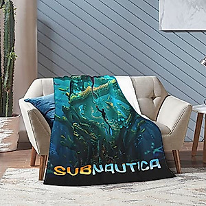 Subnautica Blanket Flannel Warm Soft Throw Blanket Anime air Conditioner Blankets 50"x40"
