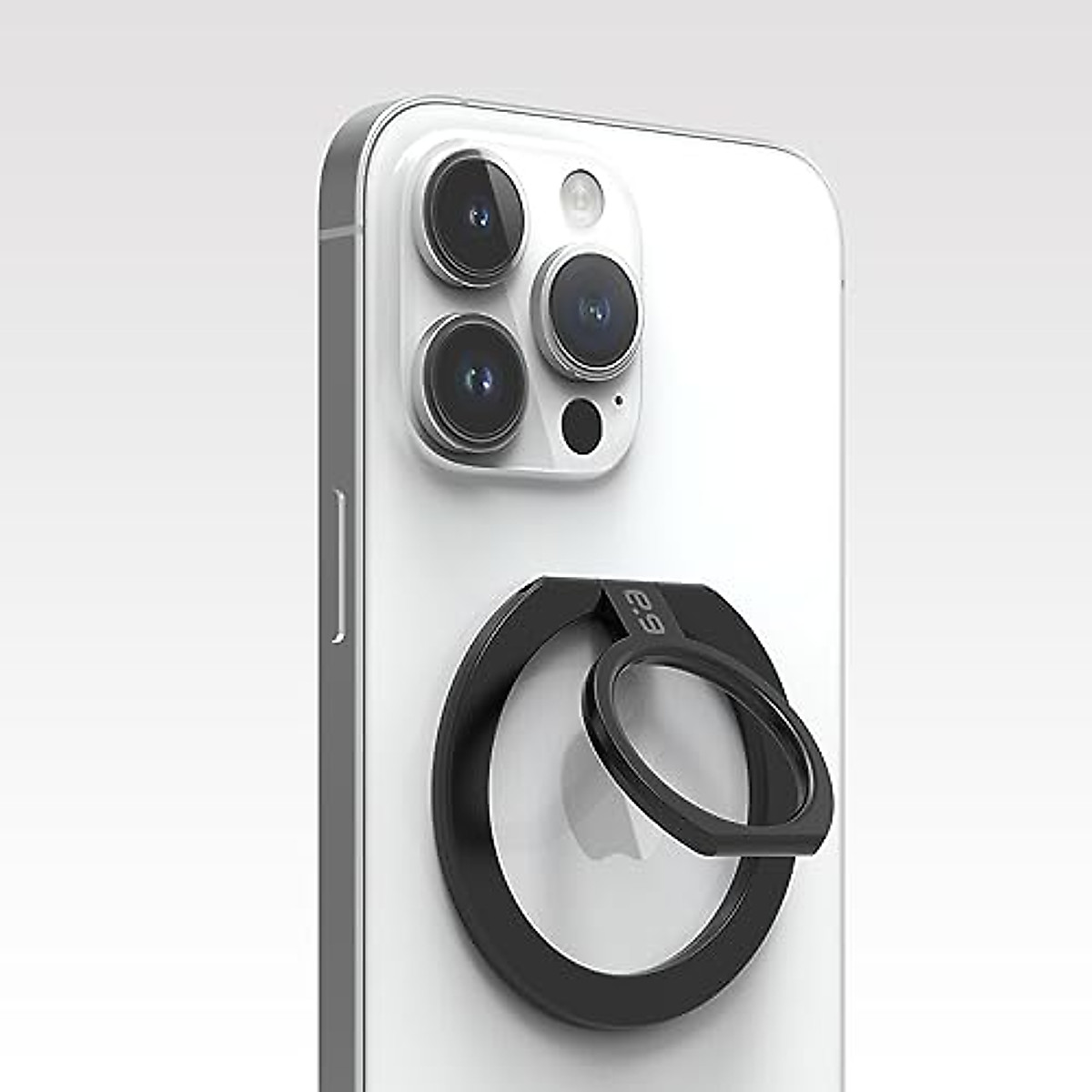 PureGear Magnetic Phone Grip, Magnetic Phone Ring Stand, Magnetic Phone Ring Holder for MagSafe iPhone 14, 14 Plus, 14 Pro, 14 Pro Max, 13, 13 Pro, 13 Mini, 13 Pro Max, 12, Adjustable Kickstand(Black)