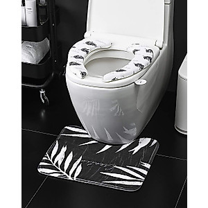 3 Pcs Fashion Pattern Toilet Seat Lifter,Avoid Touching Toilet Seat Handle Seat Cover Lifter,Handle Hygienic Clean, Toilet lid handle,Adhesive,Hygiene(Three-Design) White