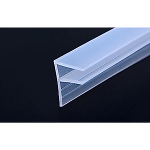 hokmly 120 Inch 10 Ft (Feet) Soft Shower Doors Sweep to Stop Leaks,Glass Door Seal Strip, Shower Silicone Seal Strip