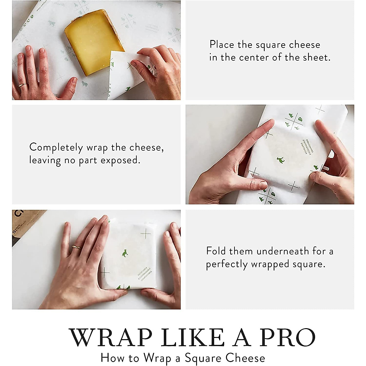 Formaticum Zero Cheese Storage Paper, Compostable, Biodegradable, and Plastic-Free Paper to Keep Cheese and Charcuterie Fresh, 9 x 13 Inches, 30 Total Sheets (2 Boxes)