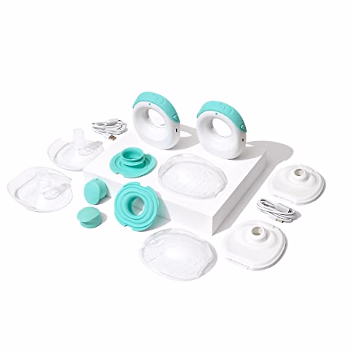 Willow Go Hands Free, Cord Free Double Electric Breast Pump | Includes 7oz Breast Milk Container, The Highest Capacity of Any Wearable Breast Pump